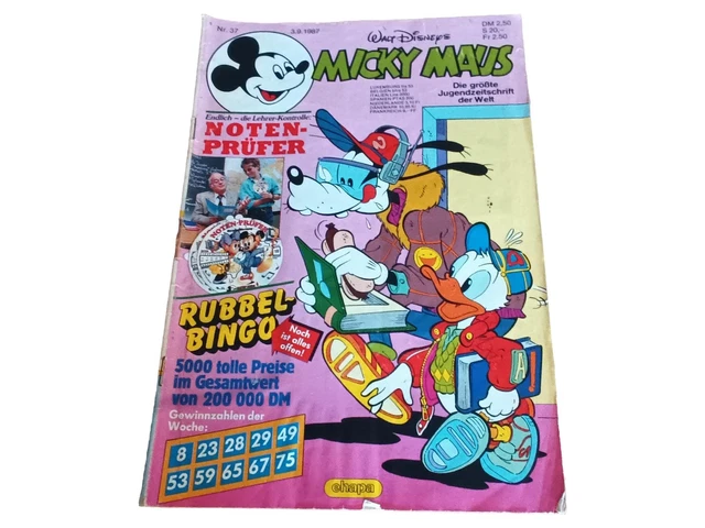 WALT DISNEY'S MICKY Maus Magazine - Nr. 37 - 1987 EUR 2,95 - PicClick FR