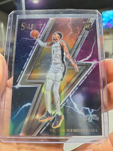 2023-24 SELECT VICTOR WEMBANYAMA RC Thunder Lane RC Rookie Spurs WEMBY ...
