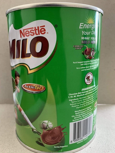 MILO POWDERED DRINK Mix, Chocolate Flavour, Energy Boost, Halal, Can ...