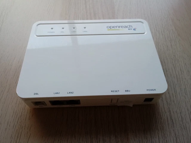 BT OPENREACH HUAWEI HG612 3B VDSL/FTTC Fibre Modem "UNLOCKED" EUR 51,70 ...