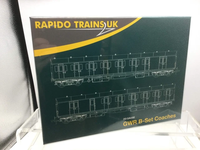 RAPIDO TRAINS 946009 OO Gauge Dia E140 B Set Coaches – GWR Wartime Brown Livery £169.95 ...