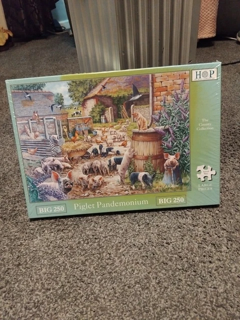 HOUSE OF PUZZLES HOP Piglet Pandemonium, BIG 250 Piece Jigsaw Puzzle New Sealed £7.50 - PicClick UK