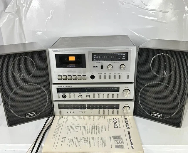 VINTAGE FERGUSON HI Fi System 30 Separate Cassette, Amp, Tuner And ...