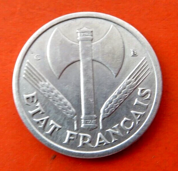 TRÈS BELLE PIÈCE de 1 FRANC de 1944 petit c Type BAZOR " (( Légère 1,28 gr )) EUR 379,99 ...