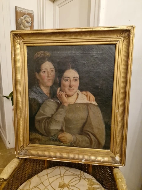 TABLEAU ANCIEN, HUILE Sur toile Portrait Femme XIX ÈME SIÈCLE EUR 380,00 - PicClick FR