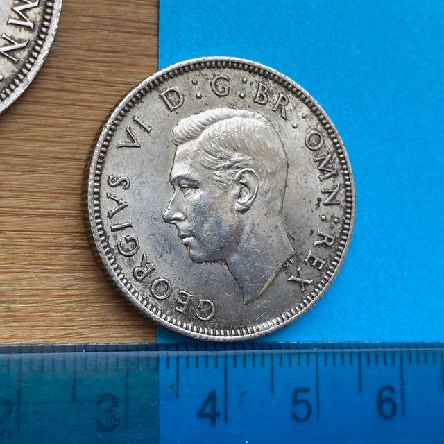 NICE GEORGE VI 1942 Half-Crown and 1944 Florin (ref #27) £1.85 ...
