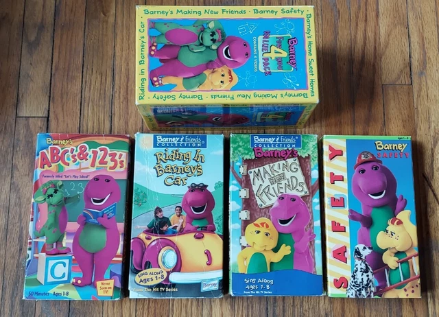 4 VHS BARNEY 4 For You Value Pack Barney Safety Meeting New Friends £31 ...