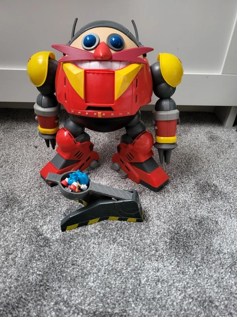 SONIC THE HEDGEHOG Dr Robotnik Giant Eggman Robot Battle Set 10 Inch ...