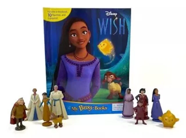 DISNEY WISH MY Busy Book Activity Playset - Asha & Friends with 10 ...
