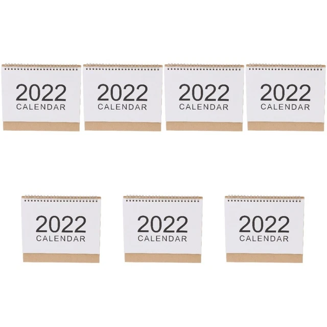 7 COUNT OFFICE Notepad Paper Desk Calendar Small 2022 Simple £43.78 ...