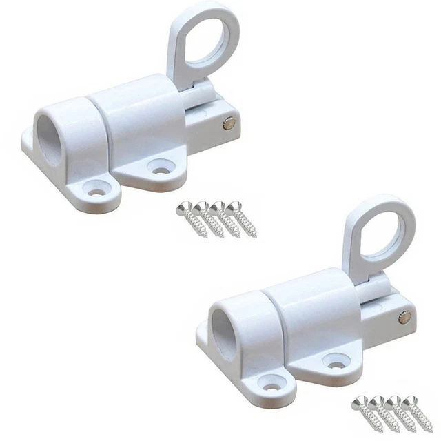 2PCS ALUMINUM ALLOY Self-Closing Latch Door Latch Sprung Lock Catch ...