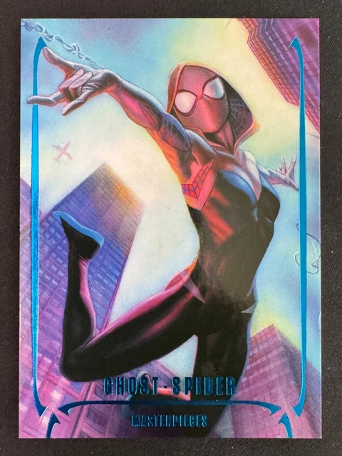 2024 MARVEL MASTERPIECES Nahuel Grego GHOST SPIDER #72 Blue Wave /49 ...