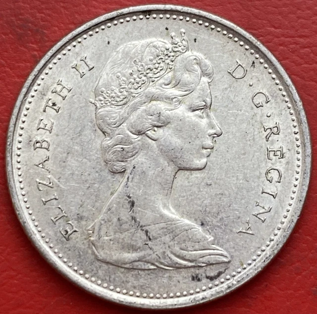 CANADA 🇨🇦 1968 25 Cent coin - 50% silver £2.22 - PicClick UK