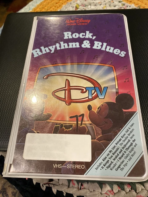 WALT DISNEY DTV Rock Rhythm & Blues (VHS, 1984, Clamshell ) Vintage ...