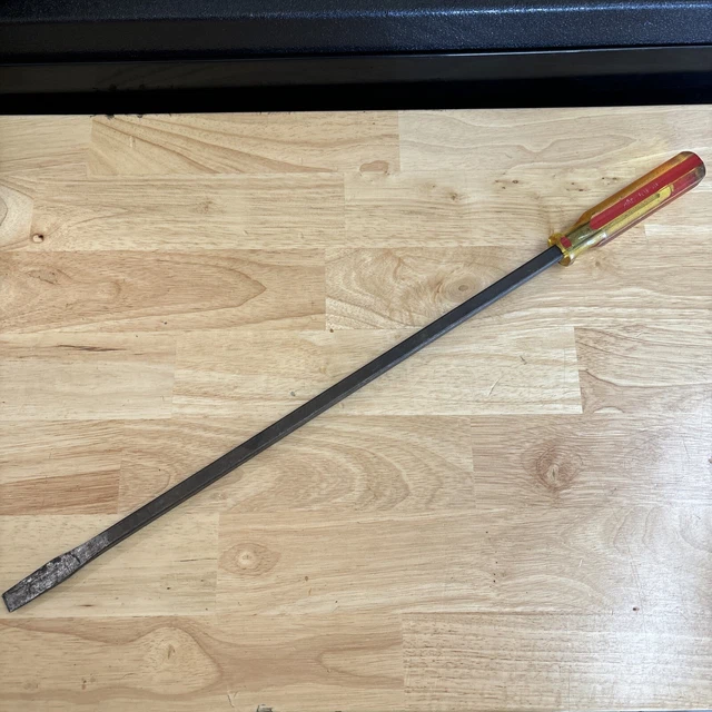 MAC TOOLS FLAT Slotted Long Screwdriver 23.5" OAL PL18 Vintage USA $68. ...