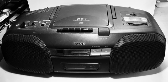 SONY CFD-6 PORTABLE AM/FM Radio CD Player Cassette Player £57.92 ...