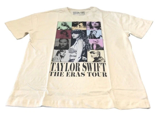 TAYLOR SWIFT THE Eras Tour Official Merch Beige T-shirt TOUR EXCLUSIVE ...
