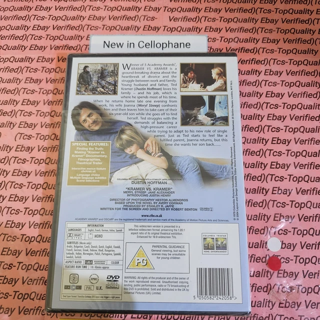 KRAMER VS KRAMER (DVD) Dustin Hoffman Meryl Streep Jane Alexander ...