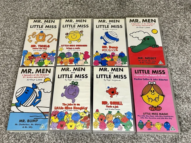 MR MEN AND Little Miss Vintage VHS Collection Bundle X8 Tapes VGC £16. ...