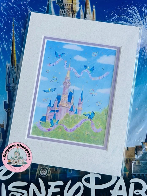 2026 DISNEY PARKS Rosemary Begley Cinderella Castle Mini Postcard Print ...