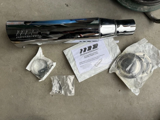 ORG. SUPERTRAPP SET Harley Davidson Auspuff Endtopf Endschalldämpfer NP: 599.-€ EUR 199,00 ...