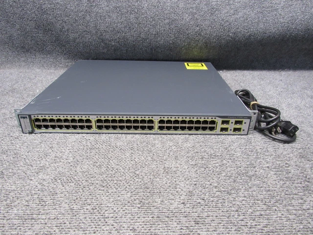 CISCO CATALYST 3750 Series 48-Port Gigabit Ethernet Switch WS-C3750G ...