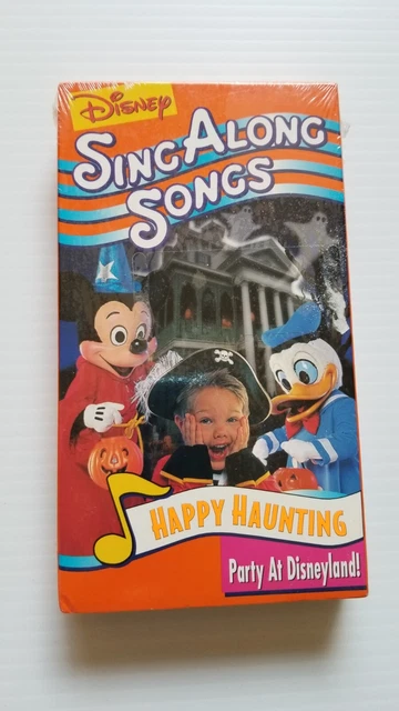 DISNEY SING ALONG Songs Happy Haunting Party VHS Halloween Spooky Scary ...
