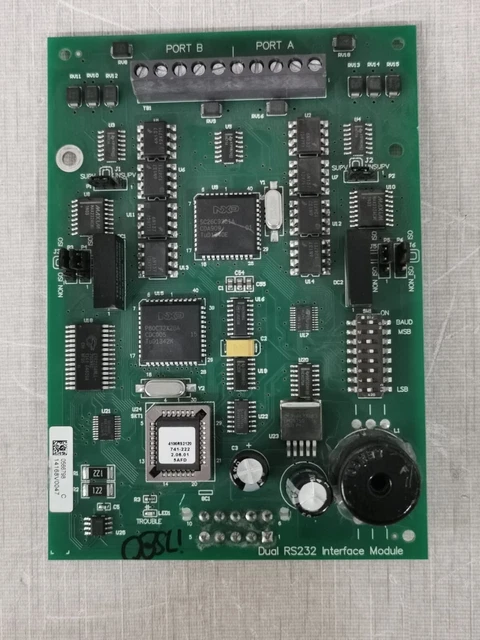 SIMPLEX 4100-6046 DUAL RS232 Interface Module Fire Alarm PCB Card $115. ...