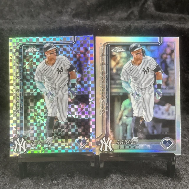2025 TOPPS CHROME Aaron Judge Refractor And X-Fractor MVP Buyback $96.81 - PicClick CA
