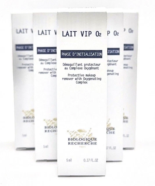 BIOLOGIQUE RECHERCHE LAIT VIP O2 Travel Size (5ml x 5PCS = 25mL TOTAL ...