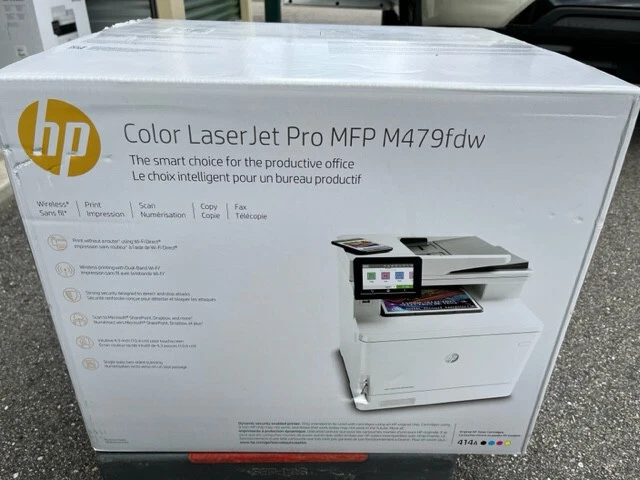 HP LASERJET PRO M479fdw Wireless Color All-In-One Laser Printer Copy ...