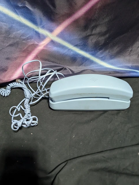 VTG 80S 90S Powder Light Blue IMA Corded House Phone Touch Tone Prop ...