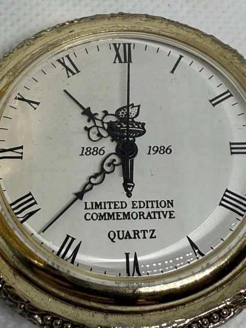 VINTAGE COMMEMORATIVE POCKET Watch Statue of Liberty 100th Anniversary ...