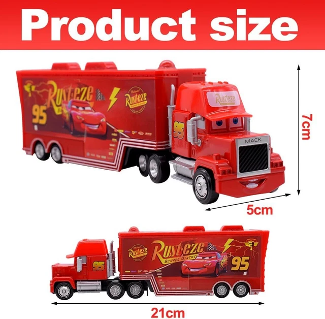 DISNEY PIXAR LATEST Version No.95 Lightning McQueen Mack Hauler Truck ...