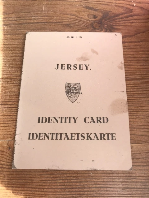 JERSEY WW2 REPLICA Identity Card Baudaims 1941 St Helier £4.00 ...
