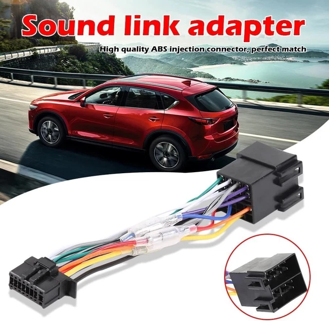 CAR STEREO RADIO ISO Wiring Harness Connector Adaptor Cable Loom 16pin ...