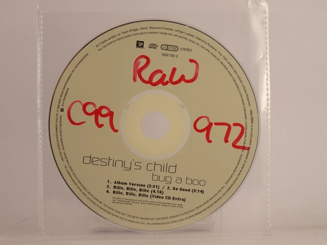 DESTINY'S CHILD BUG A BOO (X10) 4 pistes CD manche plastique unique ...
