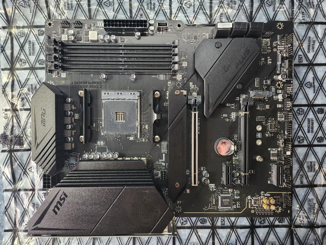 MSI MPG B550 GAMING PLUS, AM4, AMD Motherboard, taken from working ...