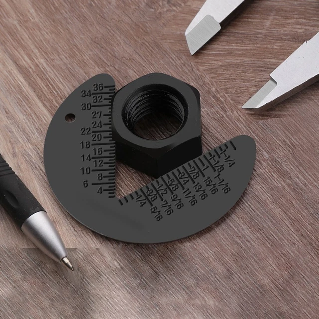 PREMIUM SCREW BOLT Nut Thread Measure Gauge Tool for Nut Size Check in ...