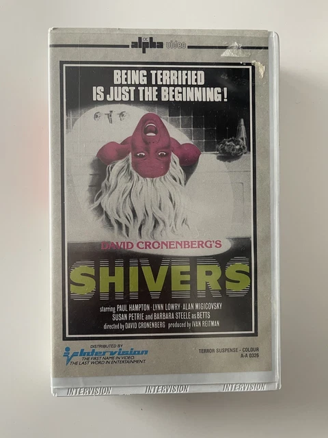 SHIVERS PRE CERT VHS Horror Big Box Ex Rental Video Intervision £45.00 ...