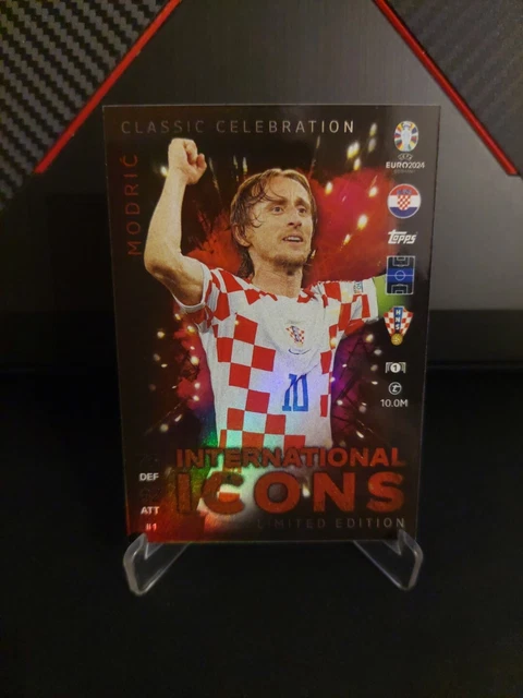 TOPPS MATCH ATTAX Euro 2024 International Icons Edizione Limitata Luka ...