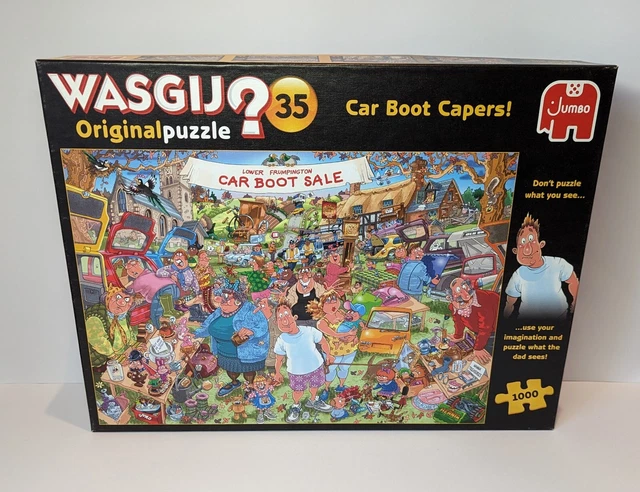 JUMBO WASGIJ ORIGINAL Puzzle 1000 Piece Number 35 Car Boot Capers ...