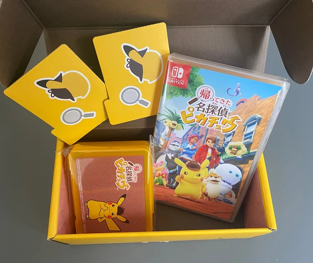 NINTENDO DETECTIVE PIKACHU Returns Japanese Switch Game With Promo Box ...