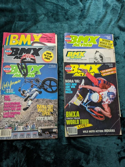 6X OLD SCHOOL VINTAGE BMX ACTION BIKE MAGAZINE MARCH 1985 ISSUE 28 ...
