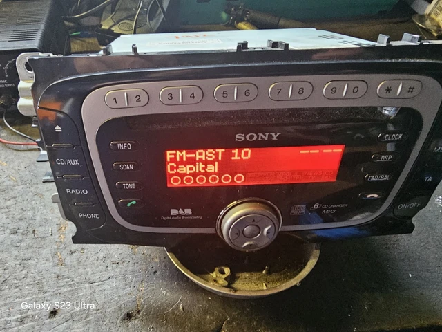 GENUINE FORD DAB 6 CD RADIO PLAYER HEAD UNIT With Code (a) £55.00 ...