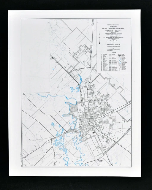 TEXAS MAP VICTORIA County Plan Guadalupe River University of Houston ...