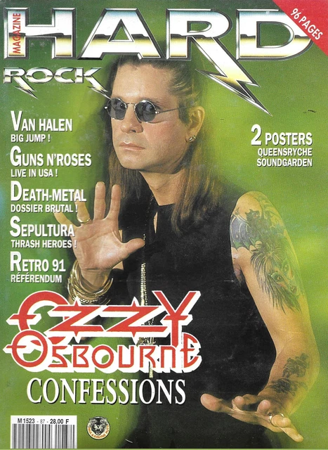 REVUE: HARD ROCK Magazine n° 87 Van Halen Death Metal Nirvana Ozzy ...