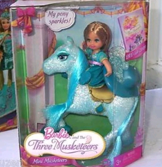 BARBIE AND THE Three Musketeers Mini Kelly Doll - Teal *Rare* 2008 ...