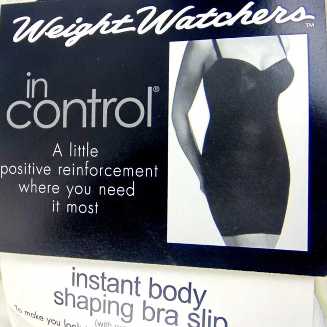 VINTAGE WEIGHT WATCHERS In Control Instant Body Shaping Bra Slip Size ...