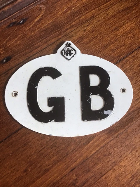 VINTAGE CAR BADGE - GB RAC Car Badge - GB ROYAL AUTOMOBILE CLUB Car ...